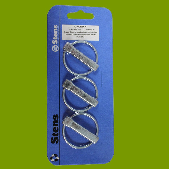 Stens Linch Pin 45mm x 11mm (PK 3) [STE950-039P] - $17.05