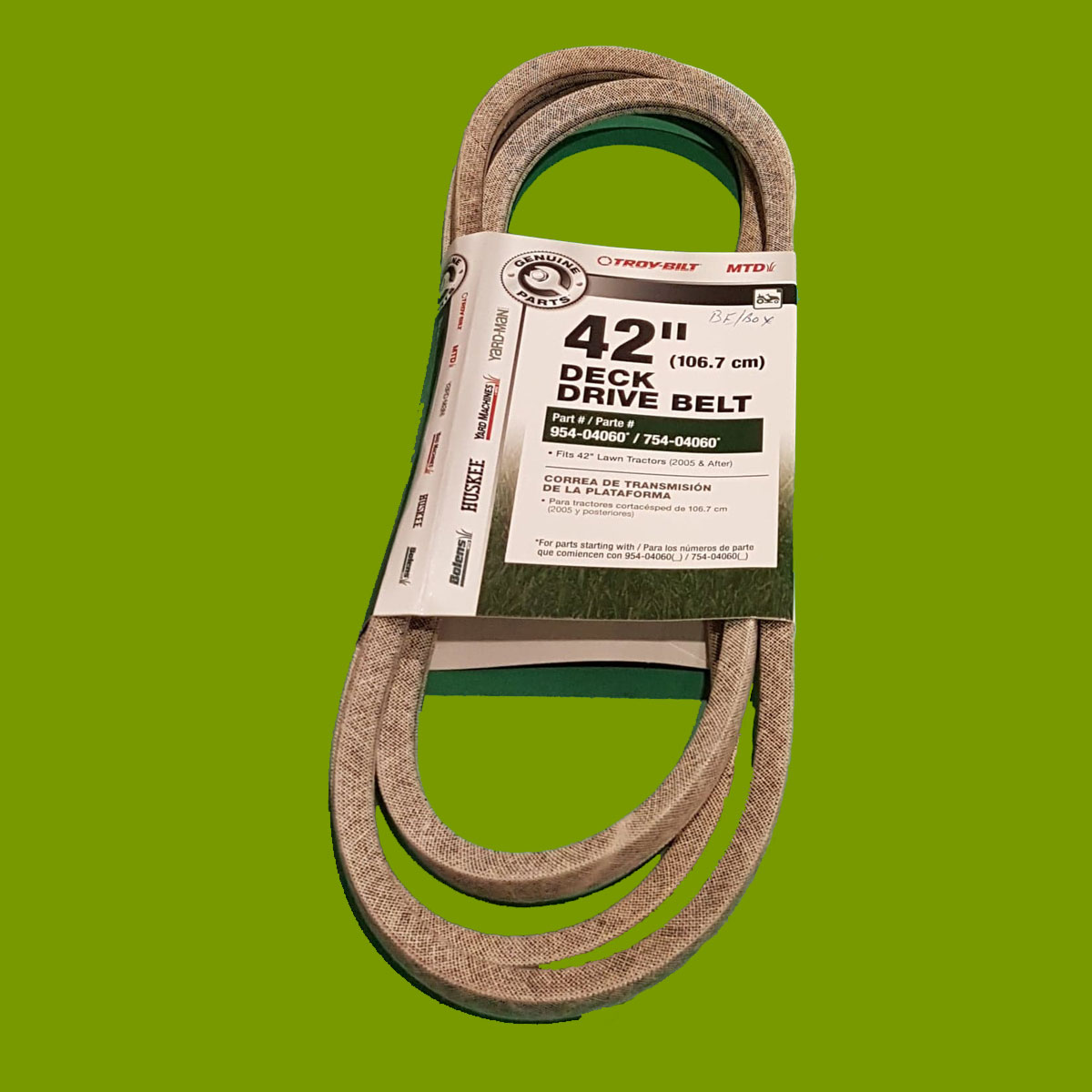 Cub Cadet Genuine PTO Belt 754-04060, 754-04060B, 954-04060, 954-04060B ...