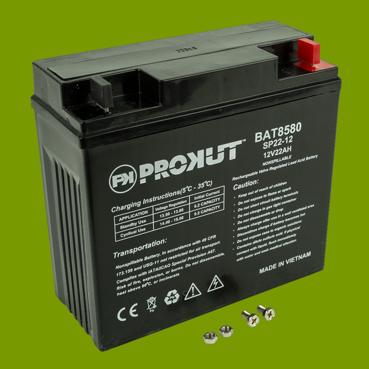 TRACTOR BATTERY MAINTENANCE FREE 200CCA 22AH BAT8580 [DUNBAT8580 ...