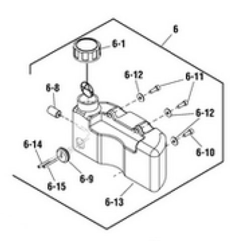 Victa Genuine Fuel Tank Assembly HT00224A [BRIHT00224A] - $61.43