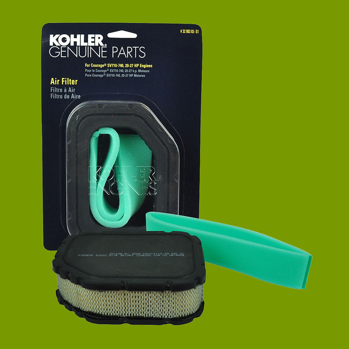 Kohler Genuine Air Filter & Pre Filter Combo 3288303-S1 [DUNKOH3288303 ...