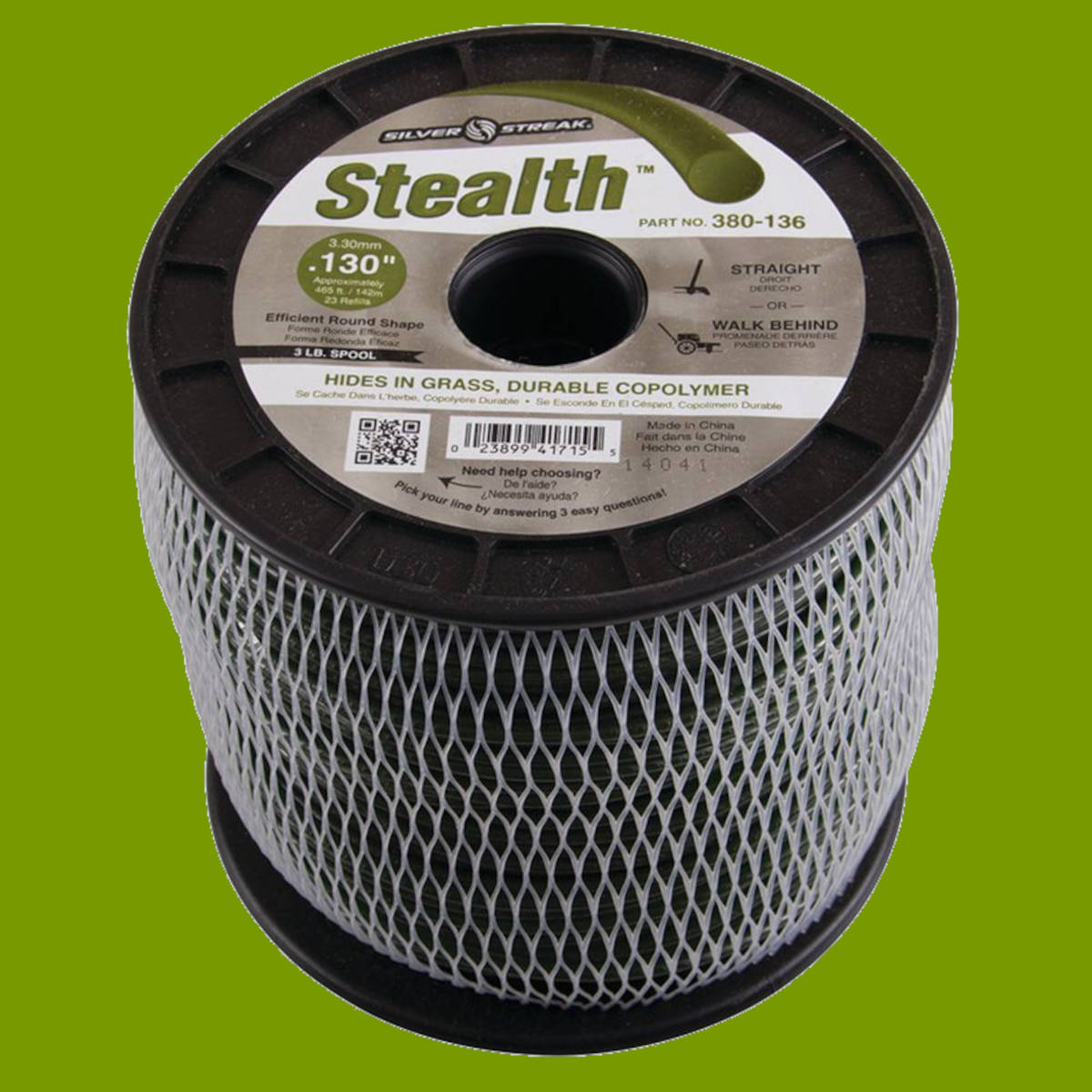Silver Streak Stealth Trimmer Line .130 x 3 lb. Spool 380-136 [STE380 ...