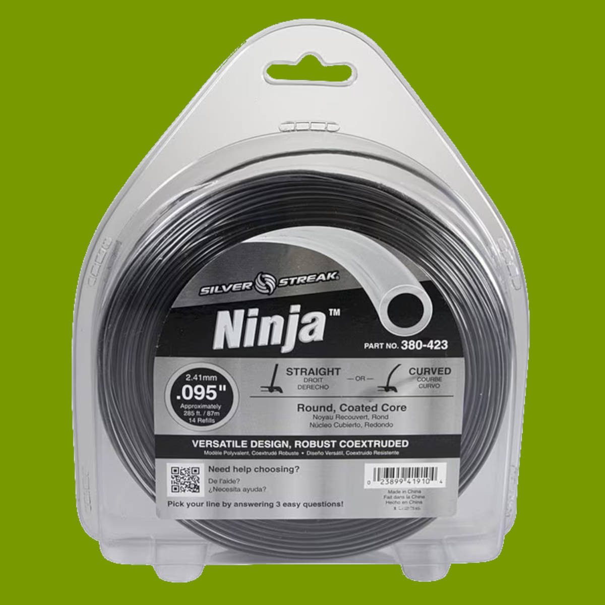 Silver Streak Ninja Trimmer Line .095 x 1 lb. Donut 380-423 [STE380-423 ...