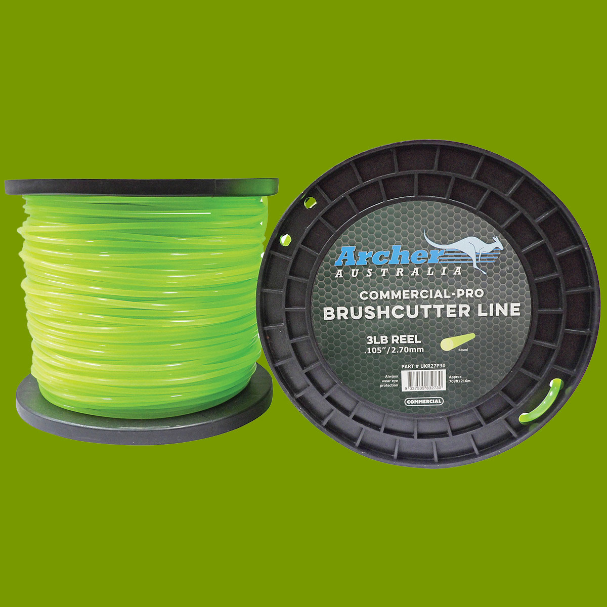 Pro Nylon Brushcutter Trimmer Whipper Snipper Line 2.70mm .105 Round ...