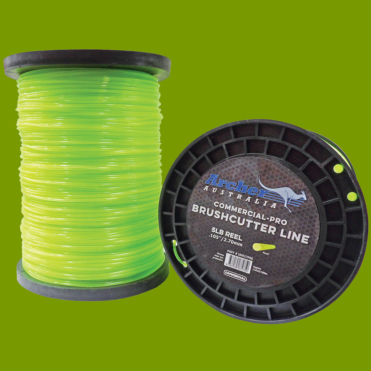 Pro Nylon Brushcutter Trimmer Whipper Snipper Line 2.70mm .105 Round ...