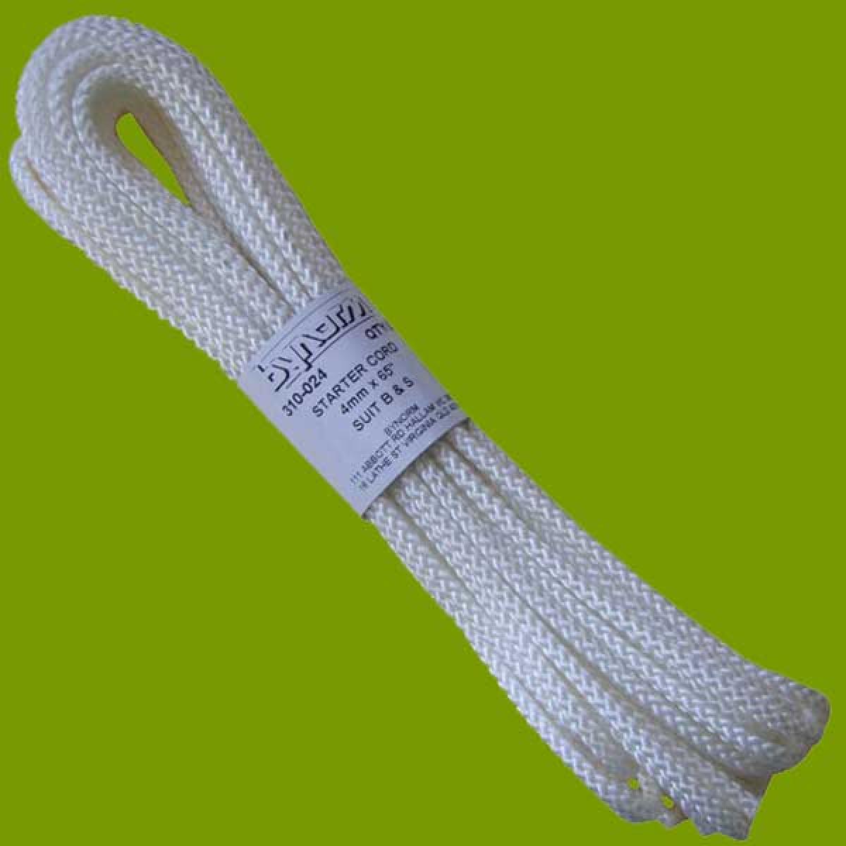 Briggs & Stratton Pre-Cut Lengths Of Starter Rope 4mm x 1587mm (62.5 ...