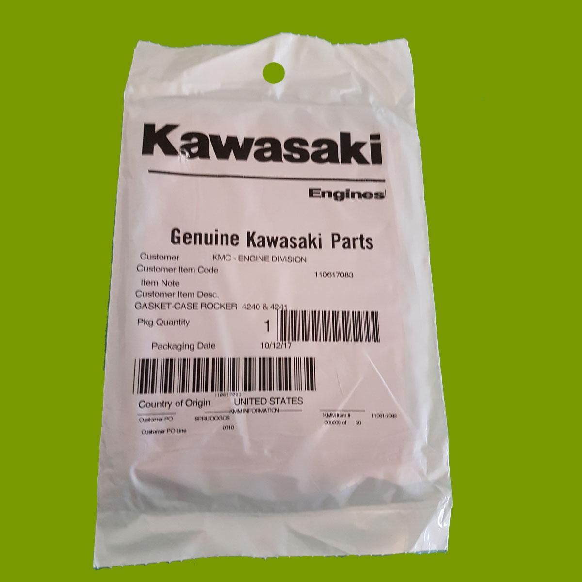 Kawasaki Genuine Valve Cover Gasket 11061-7083, 11061-1285 [DUNKAW11061 ...