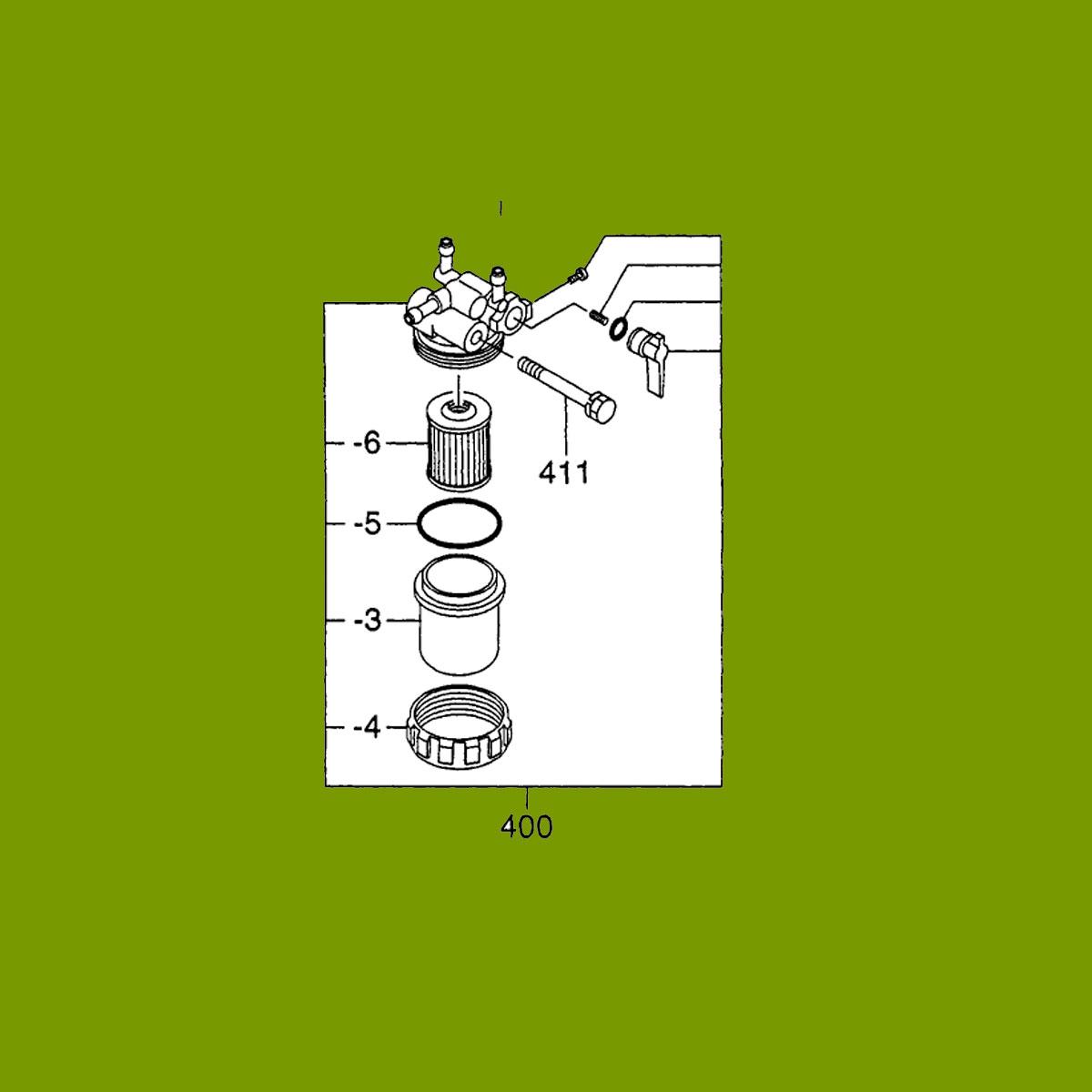 Robin Genuine FUEL FILTER ASSY DY30/41 2286210610 [CRO2286210610 ...
